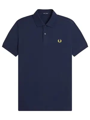 Fred Perry Polo With Logo - Blue