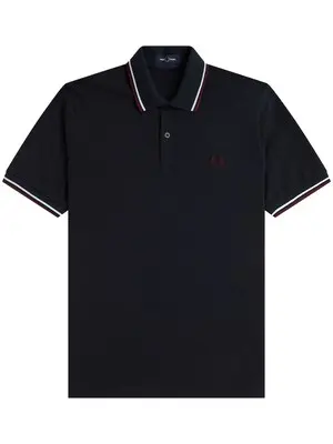 Fred Perry Polo With Logo - Blue