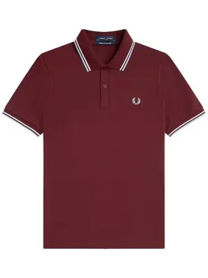 Fred Perry Polo With Logo - Brown