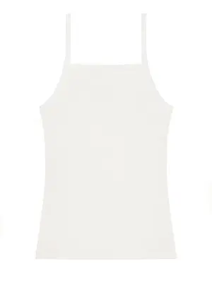 COURREGES Contrasting Tank Top