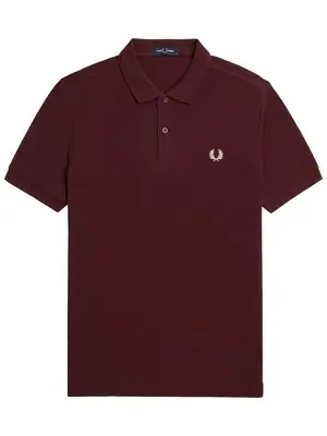 Fred Perry Polo With Logo - Bordeaux