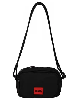 Hugo Shoulder Bag With Logo - Black
