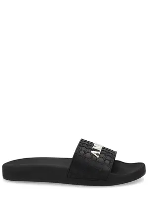 Amiri Slipper With Logo - Black