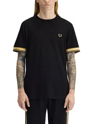 Fred Perry T-shirt With Logo - Black