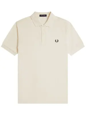 Fred Perry Polo With Logo - Ivory