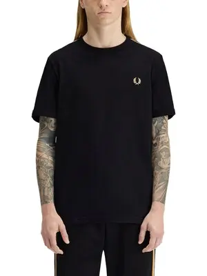 Fred Perry T-shirt With Logo - Black