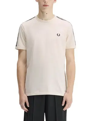 Fred Perry T-shirt With Logo - Ivory