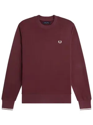 Fred Perry Logo Sweatshirt - Bordeaux