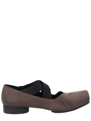 UMA WANG Leather Ballerina - Brown