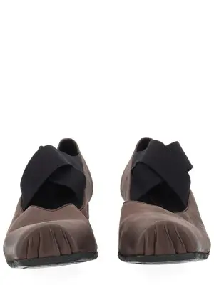 UMA WANG Leather Ballerinas - Brown