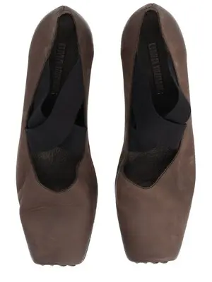 UMA WANG Leather Ballerinas - Brown