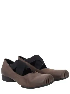 UMA WANG Leather Ballerinas - Brown
