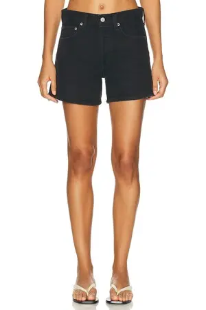 AGOLDE Long Parker Shorts In Black - Phase