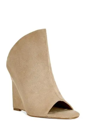 AZALEA WANG Novis Peep-toe Wedge Booties