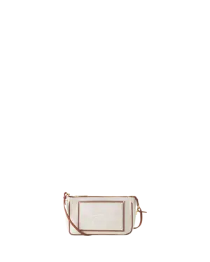 LANVIN Compagnon Small Zipped Shoulder Bag - Brown