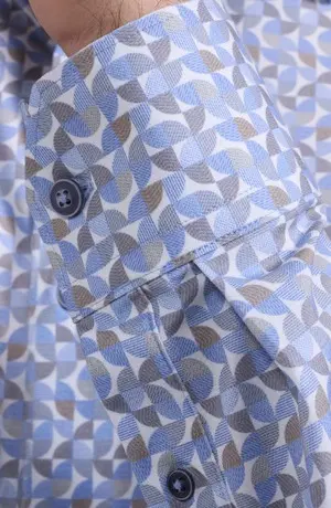 Bugatchi James Ooohcotton® Retro Print Button-up Shirt