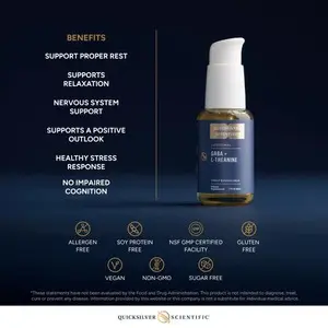 QUICKSILVER SCIENTIFIC Liposomal Gaba And L Theanine Supplement