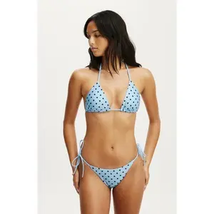 BODY Triangle Bikini Top - Missy Spot Seaside Blue
