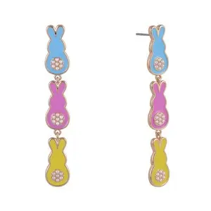 HALLMARK Linear Easter Bunny Dangle Earrings - Pink