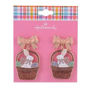 HALLMARK Easter Basket With Bunny Drop Earrings