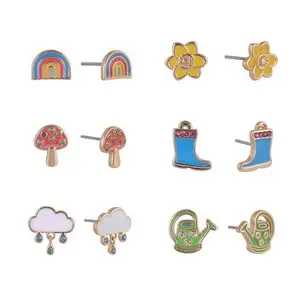 HALLMARK Stud Earring Set - Multicolored