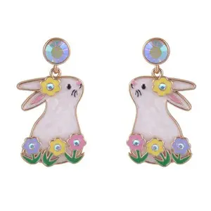 HALLMARK Easter Bunny And Flower Earrings