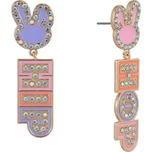 HALLMARK Easter Hip Hop Bunny Earrings - Pink