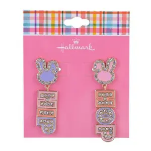 HALLMARK Easter Hip Hop Bunny Earrings