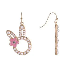 HALLMARK Bunny Silhouette Dangle Earrings