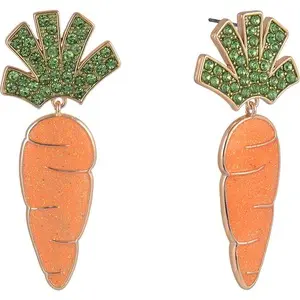HALLMARK Carrot Drop Earrings - Orange