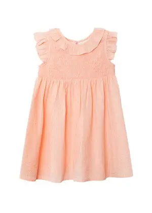 MABEL + HONEY Jane Ruffled Short Sleeve Dress - Pink