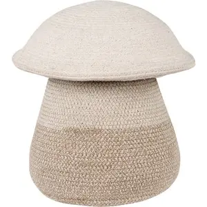 LORENA CANALS Basket Mushroom - Natural/ Linen/ Soil Brown