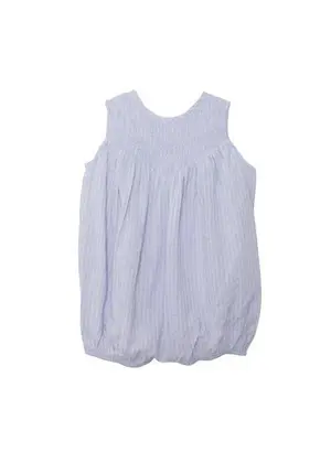 MABEL + HONEY Magnolia Sleeveless Romper - Purple/ Striped