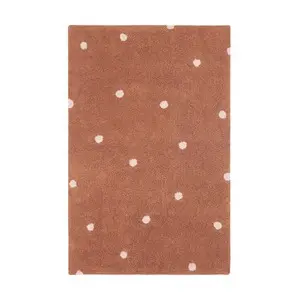 LORENA CANALS Washable Rug Mini Dot - Chestnut/ Natural