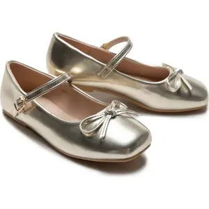 TULLEEN Julietta Bow Flats - Gold