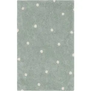 LORENA CANALS Washable Rug Mini Dot - Blue Sage/ Natural