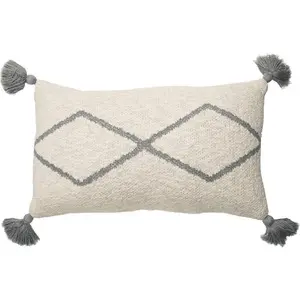 LORENA CANALS Knitted Cushion Little Oasis - Natural/ Grey