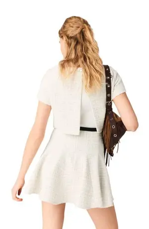 Maje 2-in-1 Cotton Tweed Dress