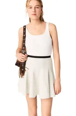Maje 2-in-1 Cotton Tweed Dress