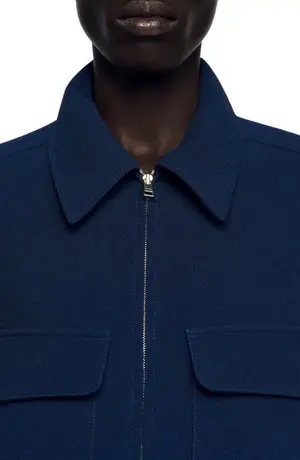 Sandro Textured Zip-up Jacket