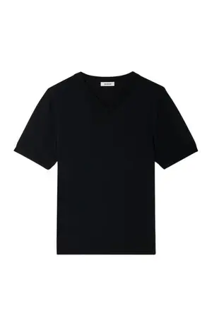 Sandro Short-sleeve V-neck Polo Shirt
