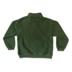 GOUMIKIDS Faux Shearling Organic Zip Pullover