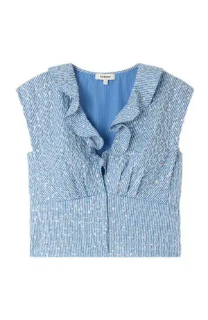 Sandro Sequin Top