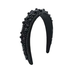 TULLEEN Royal Tiara Headband - Black