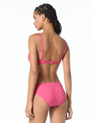 Michael Kors Bubble Logo Bra Swim Top - Bloom