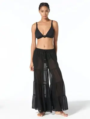 Michael Kors Solids Cover Up Pant - Black