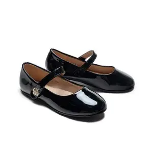 TULLEEN Maleia Clover Charm Flats - Black