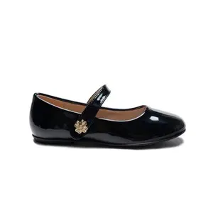 TULLEEN Maleia Clover Charm Flats - Black