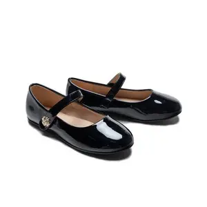 TULLEEN Maleia Clover Charm Flats - Black