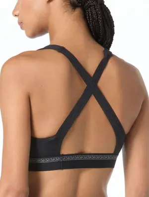 Michael Kors Signature Scuba Cross Back Bra Top